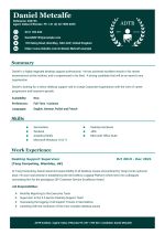 Generate Candidate Profile from Template