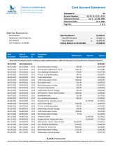 Template For Generating Account Statement