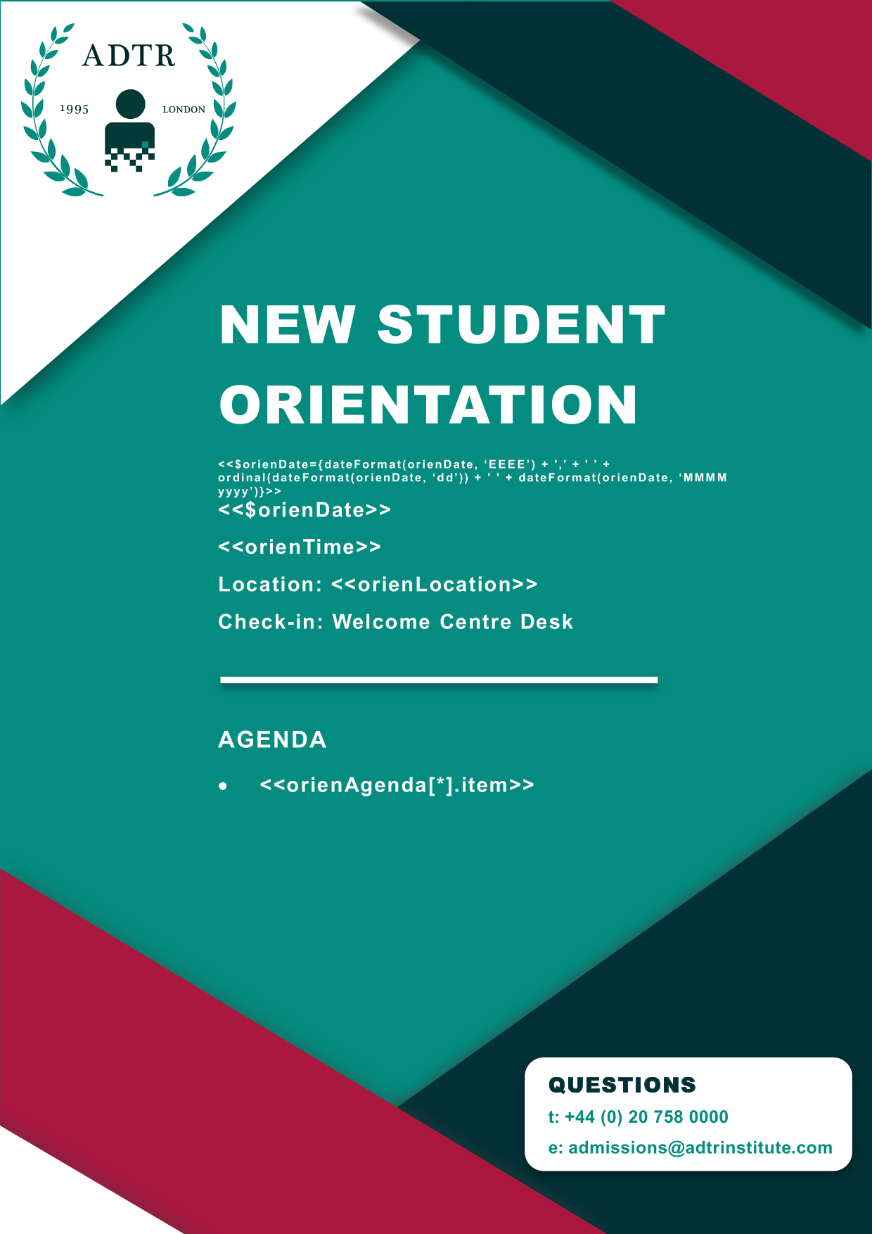 Event Flyer Template For Document Generation