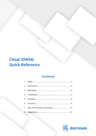 Cloud (DWS4) - Quick Reference