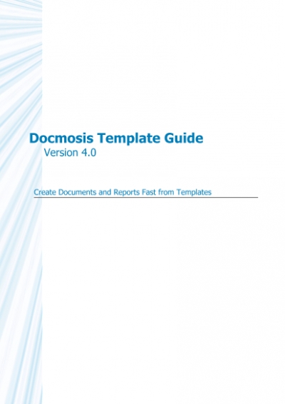 Docmosis-Java (v4.0.3) - Template Guide